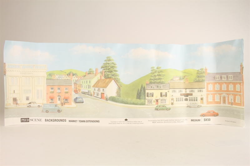 Peco Products SK-50 Scenic Background - Market Town Extensions - 173 x ...