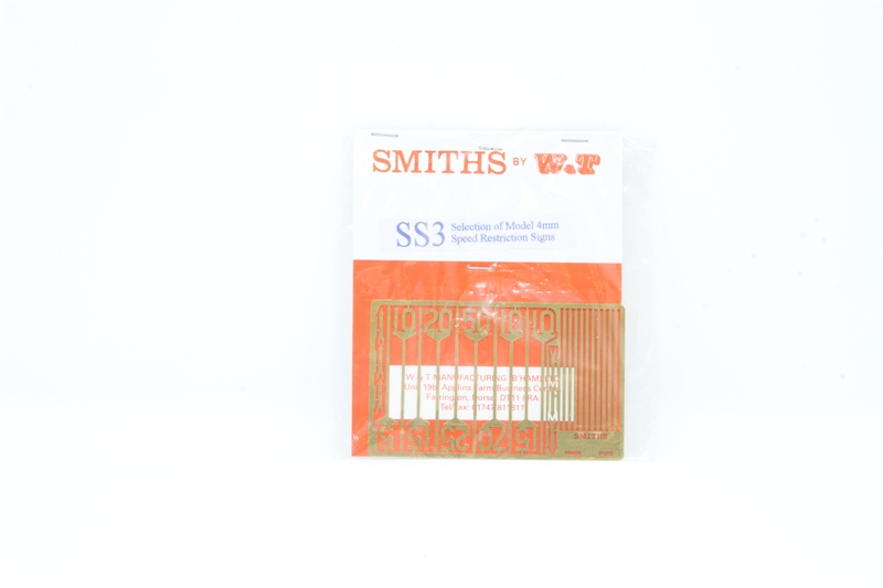 Smiths SS3Smiths BR speed restriction signs (etched brass) - Hattons