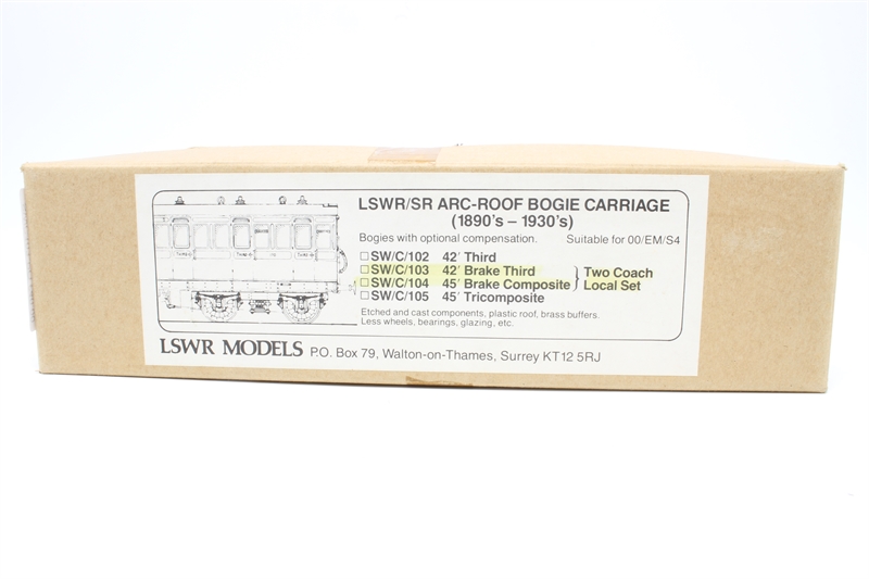 LSWR Models SWC103 LSWR/SR ARC-Roof Bogie Carriage (1920's - Hattons