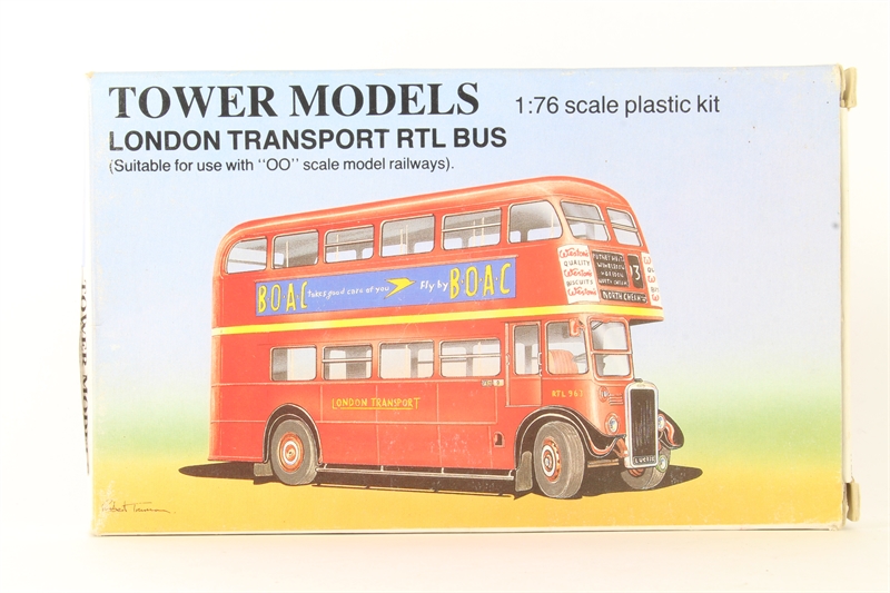 Tower Models TB6 London RTL d/deck bus, red central area type