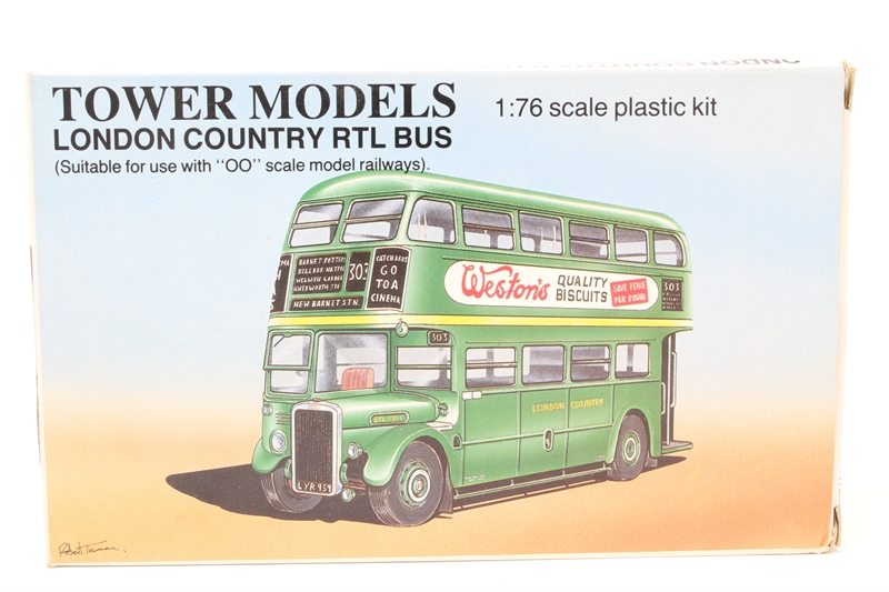 Tower Models TB7 London RTL DOUBLE DECK BUS, COUNTRY AREA