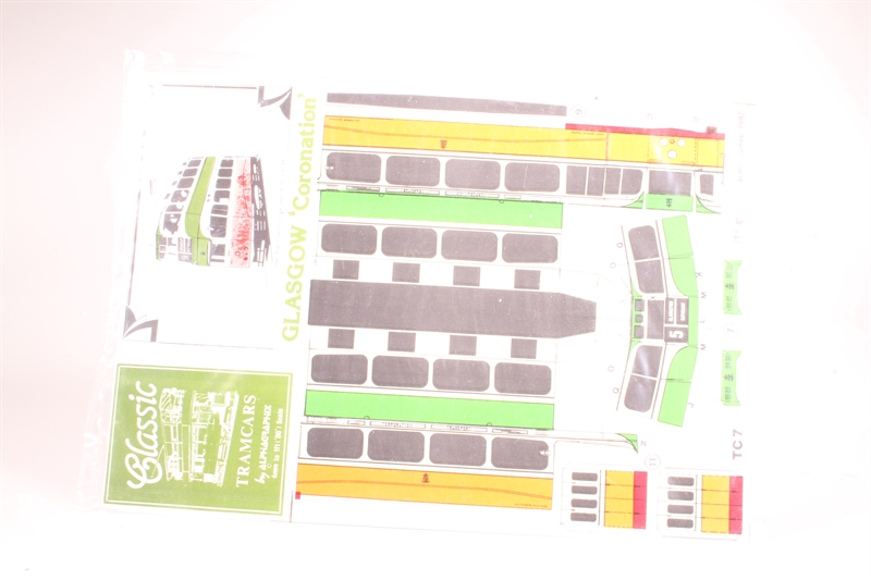 Alphagraphix TC7 Glasgow Coronation Tram Card Kit - Hattons