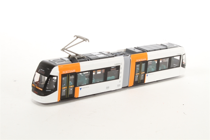 Tomix (Tomytec) TLR0602 Portram 2 car tram in Orange and - Hattons