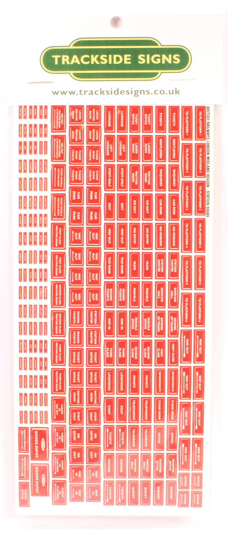 Trackside Signs TSVS50 British Railways station signs - London Midland