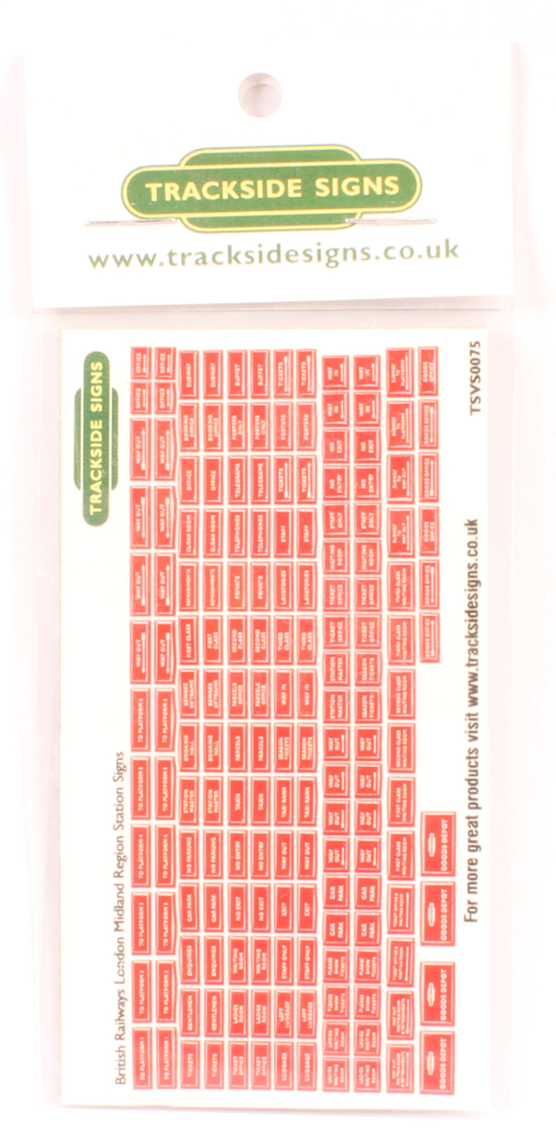 Trackside Signs TSVS75 British Railways station signs - London Midland