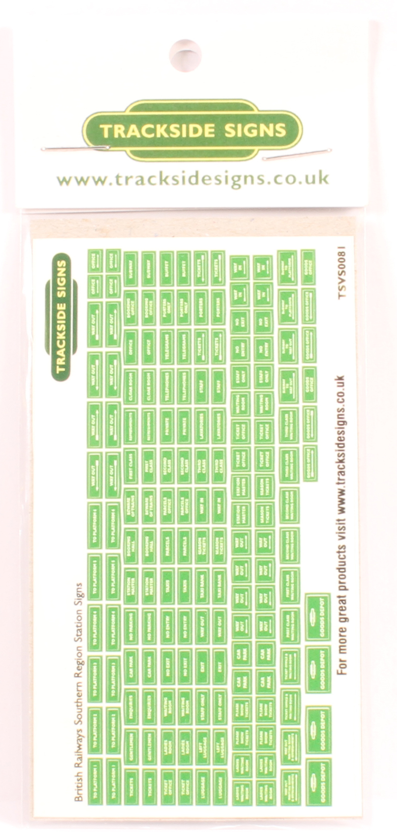 Trackside Signs TSVS81 British Railways station signs - - Hattons