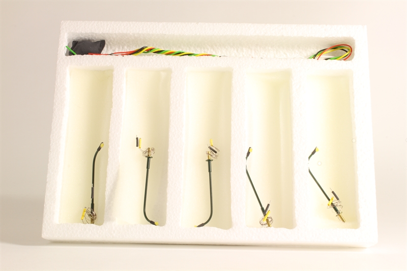 Traintronics TT-PKT05 Pack Of Five Tall Curved Lamps