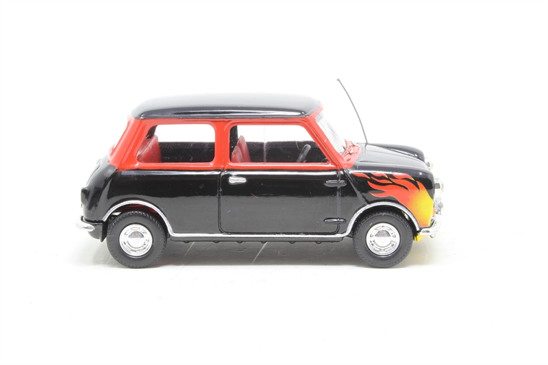Corgi VA01308 Austin 7 Mini in Black with Fire - Hattons
