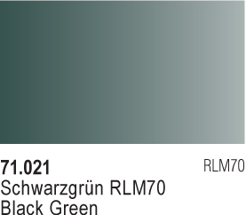 Vallejo 71021VAL Model Air 71021 - Black Green - RAL6015 FS34052 RLM70