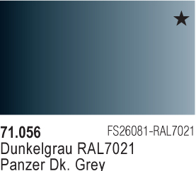 Vallejo 71056VAL Model Air 71056 - Black Grey - RAL7021 FS34086