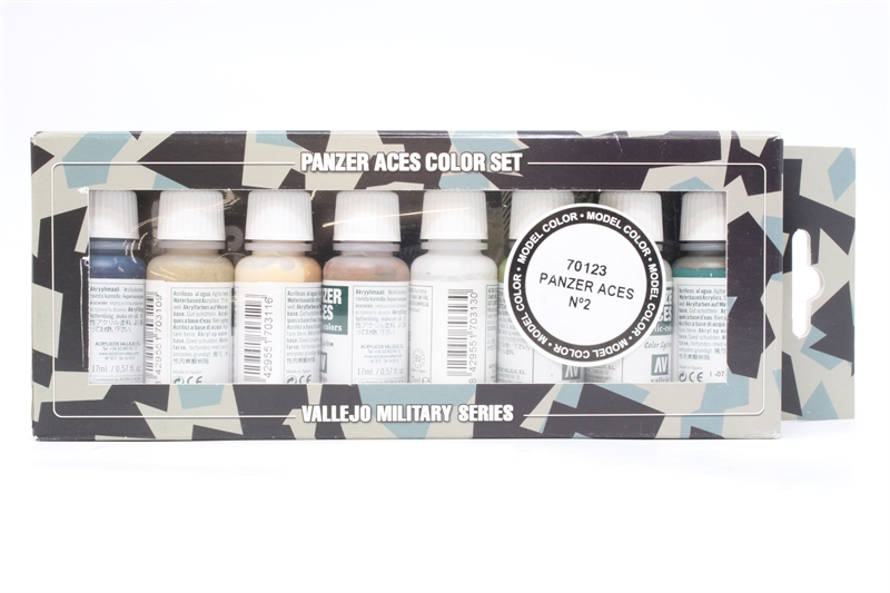 Vallejo VAL70123 Model Color Set - Panzer Aces No 2 (x8)