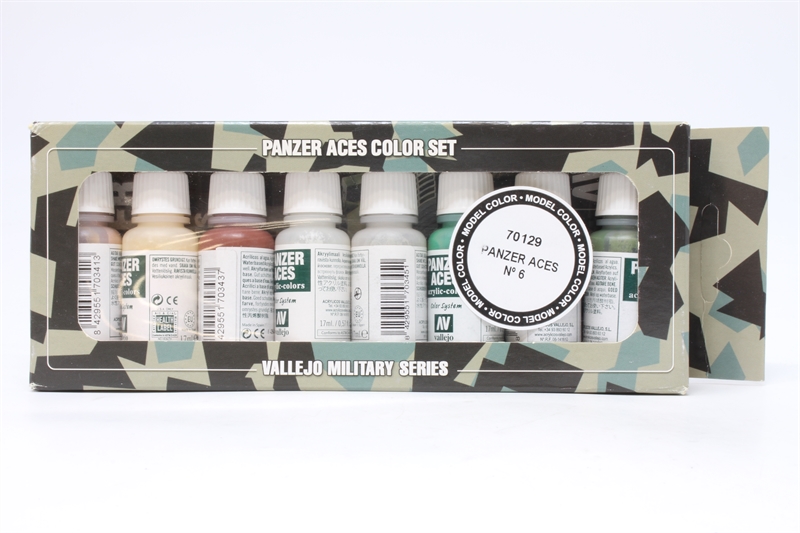 Vallejo VAL70129 Model Color Set - Panzer Aces No.6 (x8) - Hattons