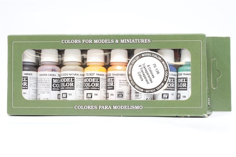 Vallejo VAL70136 Model Color Set - Transparent Colours (x8)