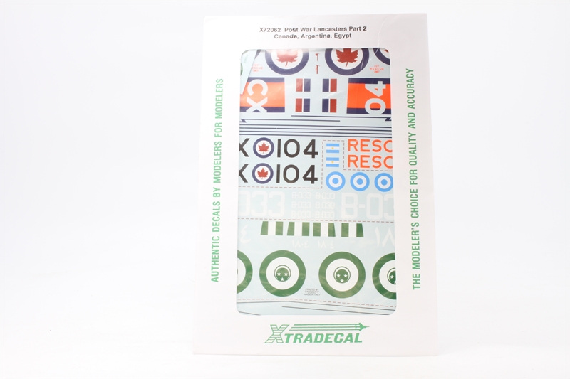 Xtradecal X72062 Avro Lancaster in post-war foreign service