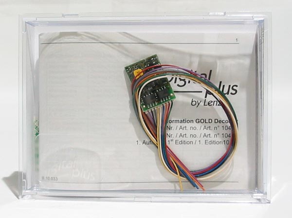 Lenz Digital 10432 4-function 1-sided 1.0/1.8A Gold decoder with wires ...
