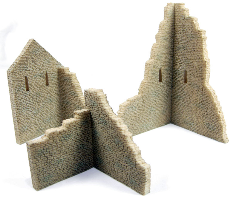 Hornby R8724 Ruined castle corners x 3 - Skaledale "Castle - Hattons