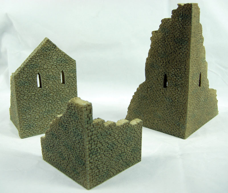 Hornby R8724 Ruined castle corners x 3 - Skaledale "Castle - Hattons
