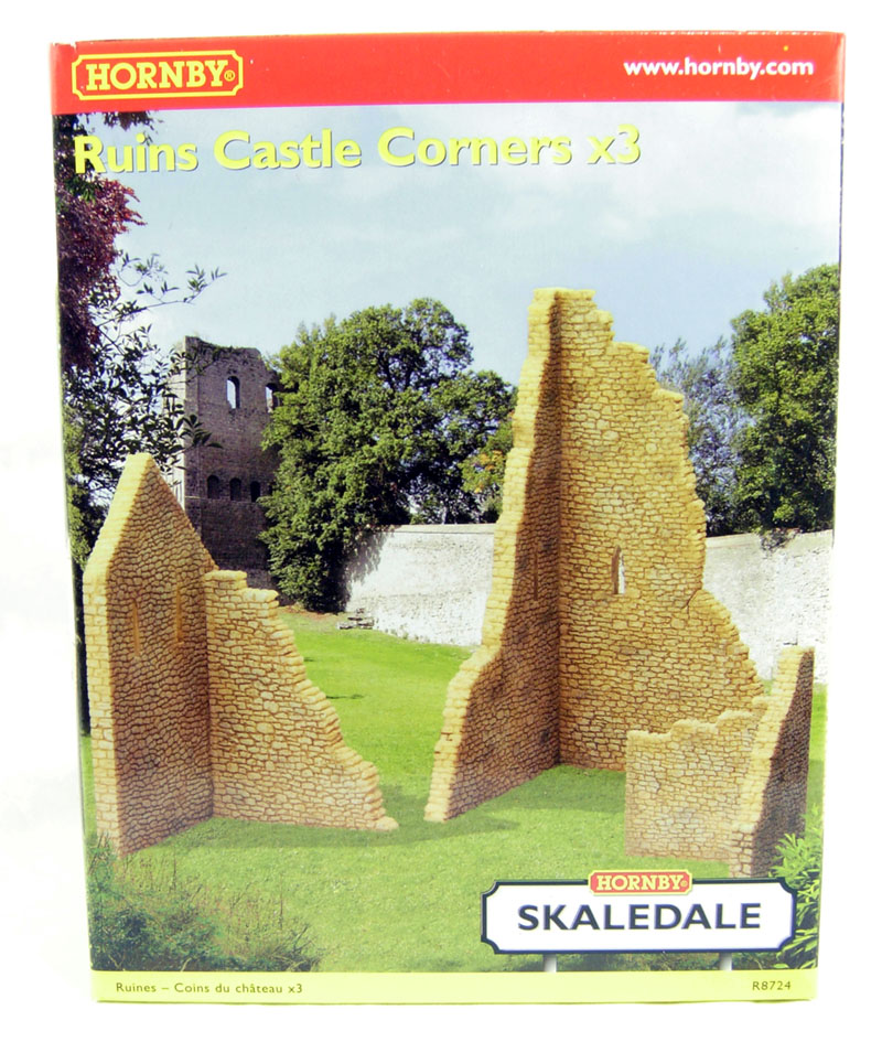 Hornby R8724 Ruined castle corners x 3 - Skaledale "Castle - Hattons