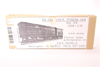 D&S Models DS304 LNER 4-Wheel Pigeon Van - Etched Brass - Hattons